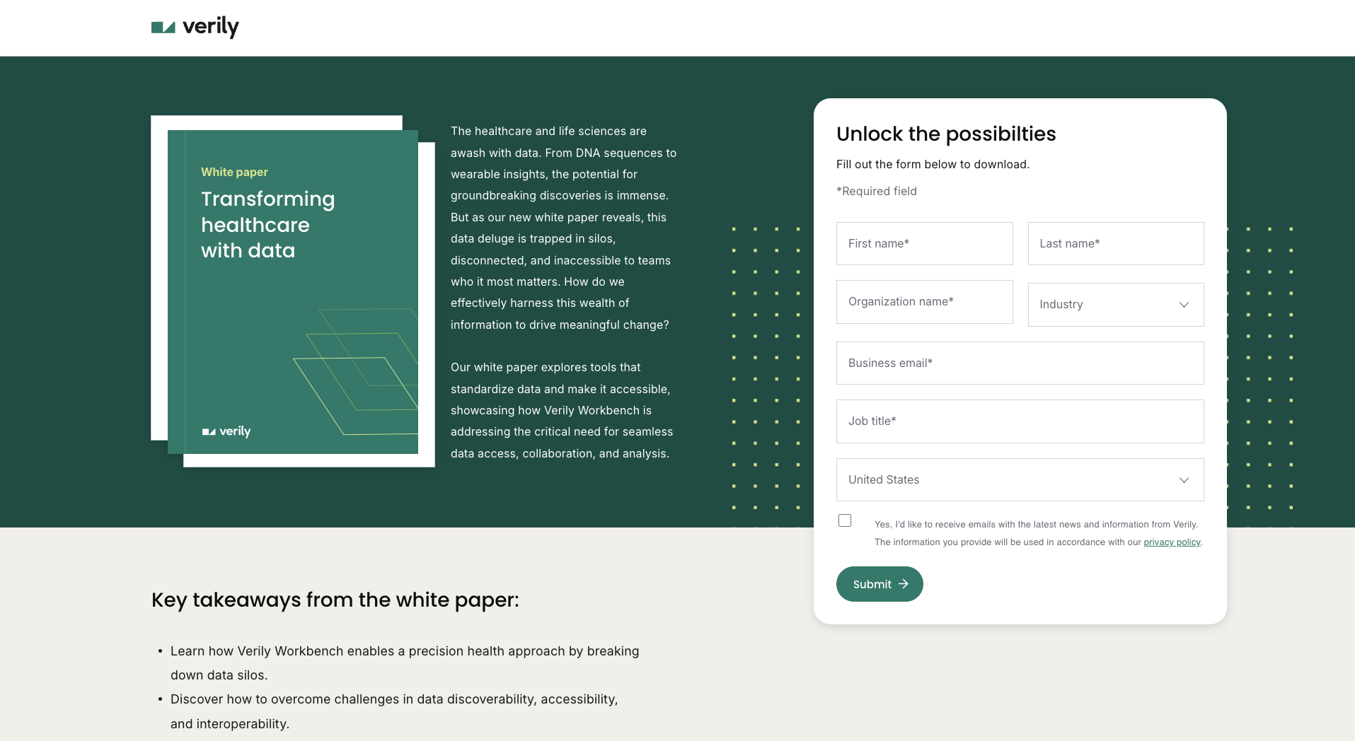 Transforming healthcare with data